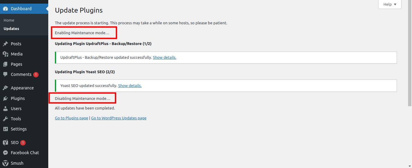 WordPress Maintenance Mode – Troubleshooting and Customising